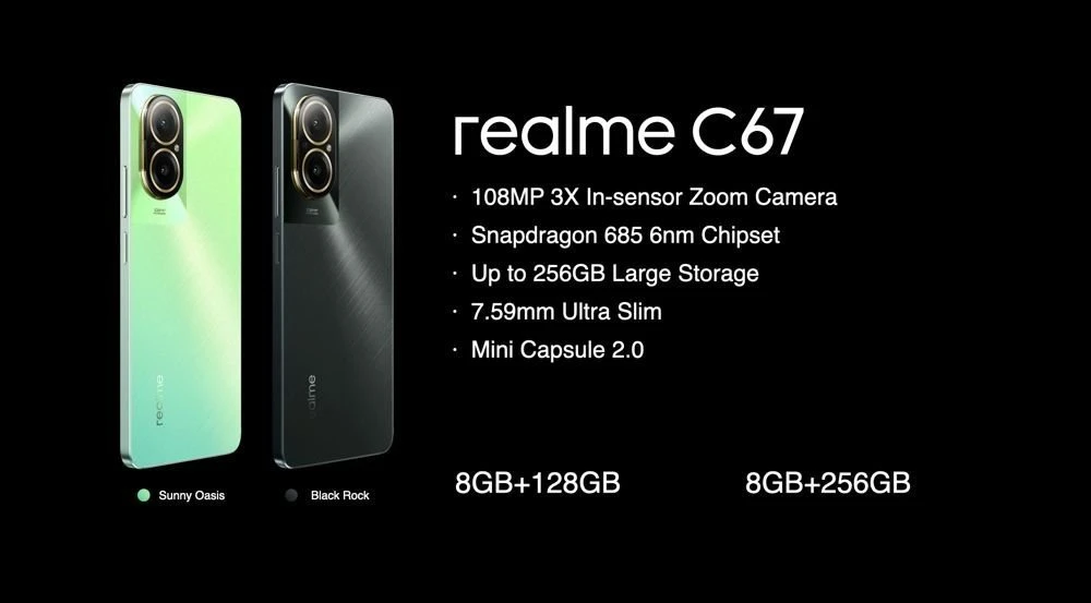 Αποκαλύφθηκε επίσημα το realme C67 με κάμερα 108MP και τιμή από €209,90