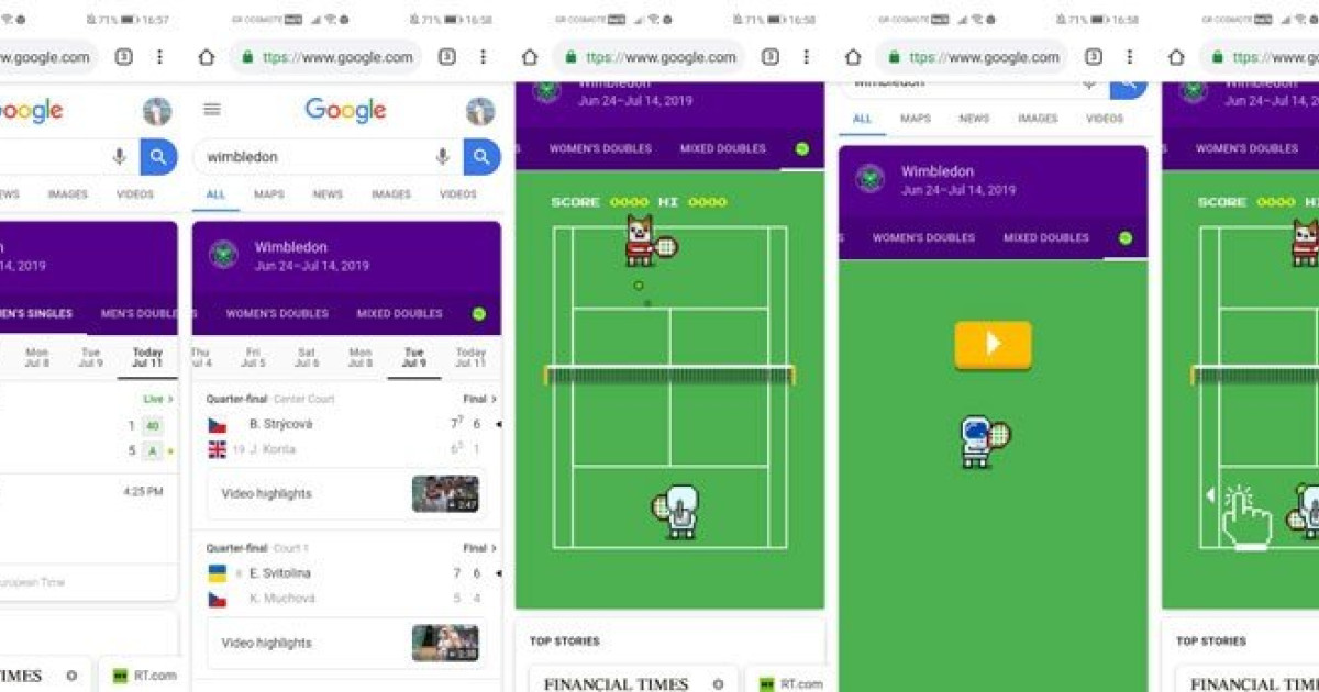 Παίξε το 8-bit tennis game της Google για το Wimbledon μέσα από τη ...