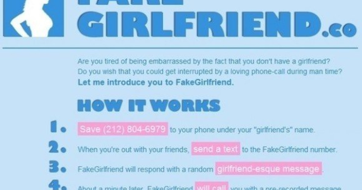 Fake Girlfriend, η νέα υπηρεσία μηνυμάτων που παριστάνει τη σχέση σου