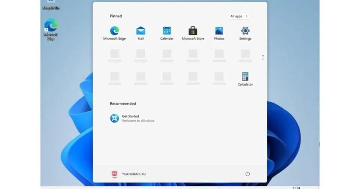 Windows 11: Τα πρώτα screenshots για τη νέα taskbar και το Start Menu
