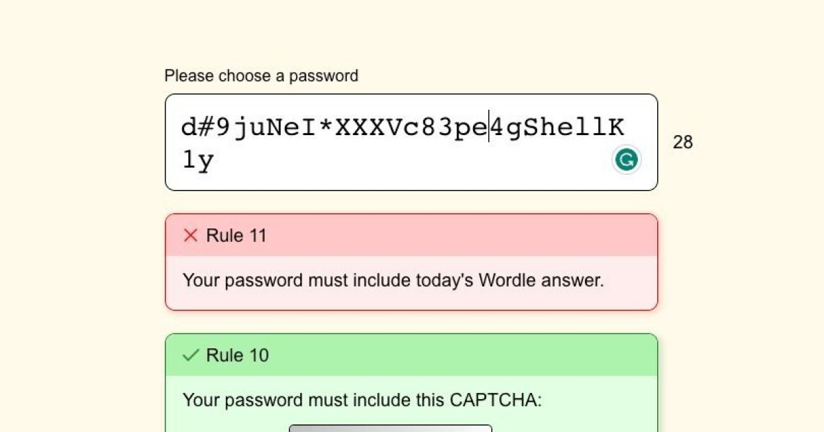 The Password Game: Η νέα «τρέλα» που σαρώνει το Διαδίκτυο