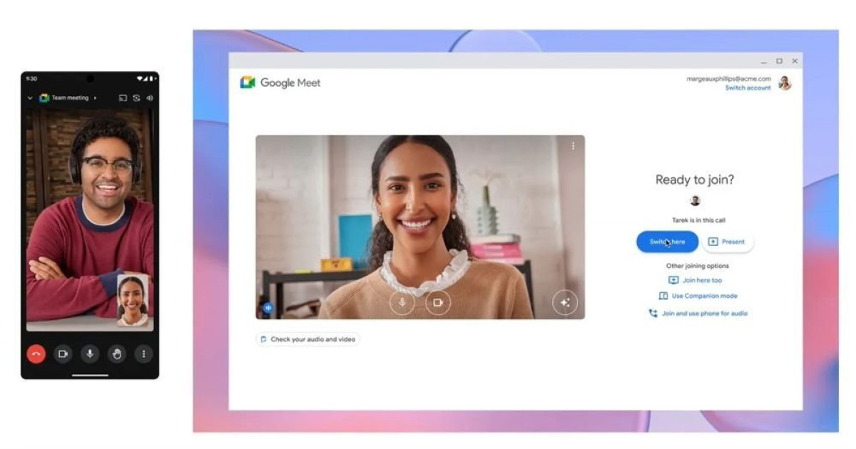 Google Meet: переключитесь с Android на iOS или ПК, не отключаясь от звонка! - nachedeucom