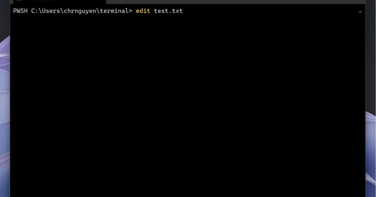 Microsoft Edit: Ο νέος command editor για Windows