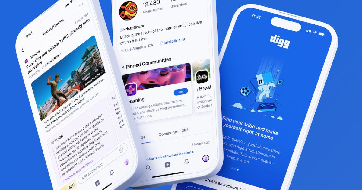 Το Digg επιστρέφει! Δείτε τα πρώτα screenshots