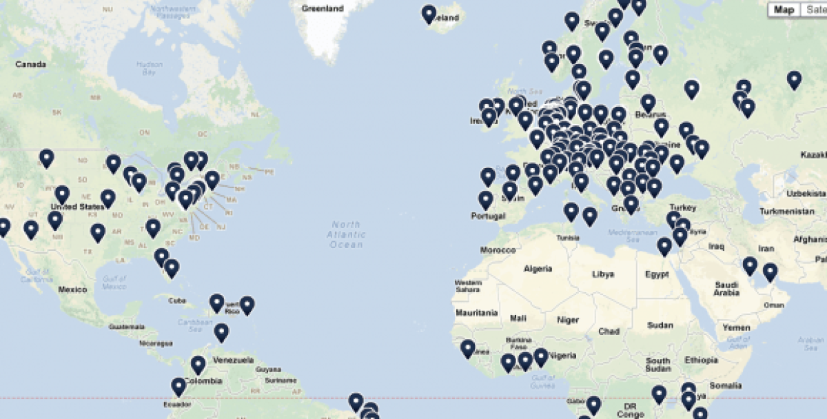 Internet Exchange Map, ο παγκόσμιος χάρτης του Internet