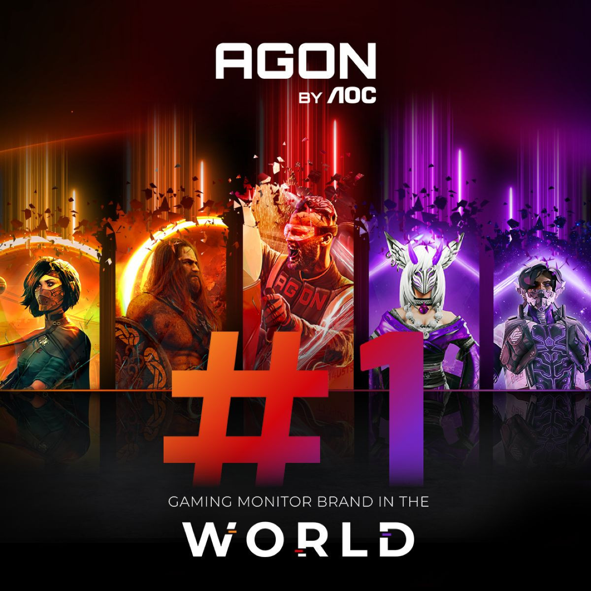 AGON by AOC: Η κορυφαία μάρκα gaming οθονών στο πρώτο 9μηνο του 2024
